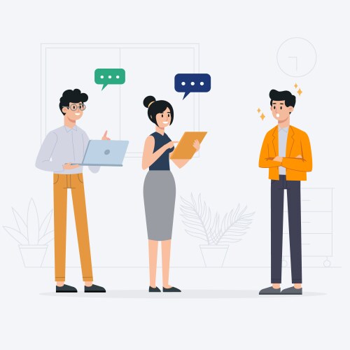 Cartoon Discussion Group Vector Images (over 12,000)