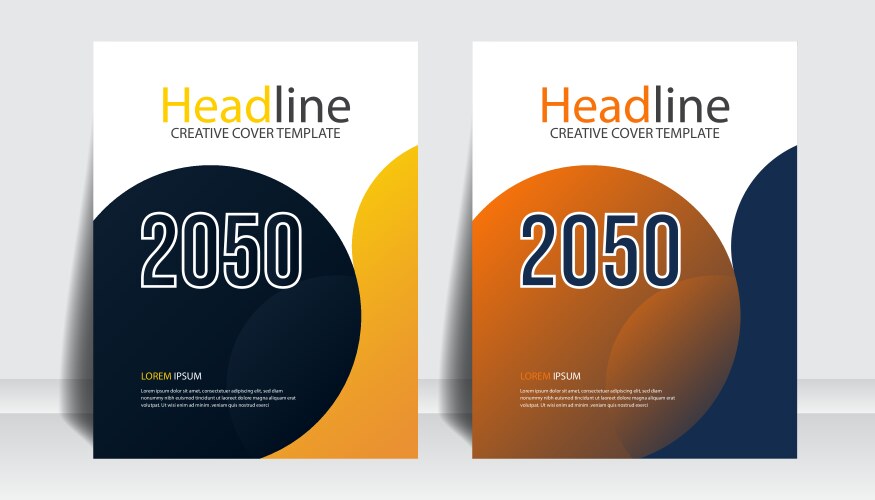Creative and minimalist book cover template Vector Image