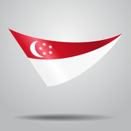 Singapore national day template design Royalty Free Vector