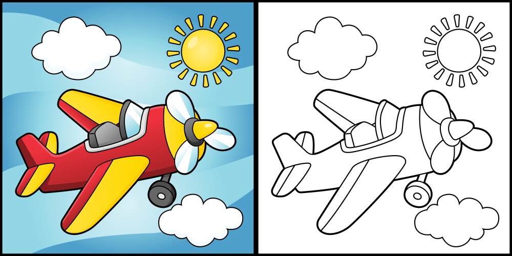 Toy plane Royalty Free Vector Image - VectorStock