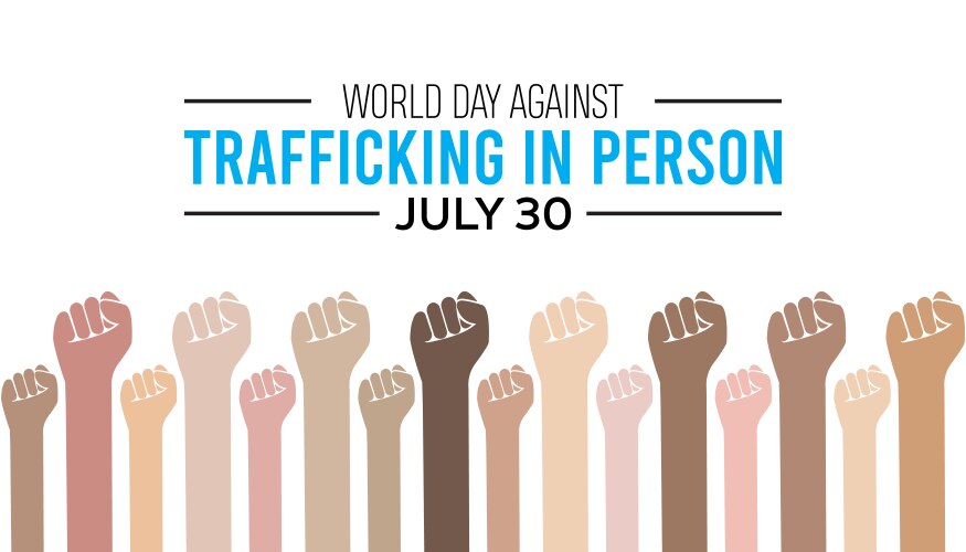 World day against trafficking in person Royalty Free Vector