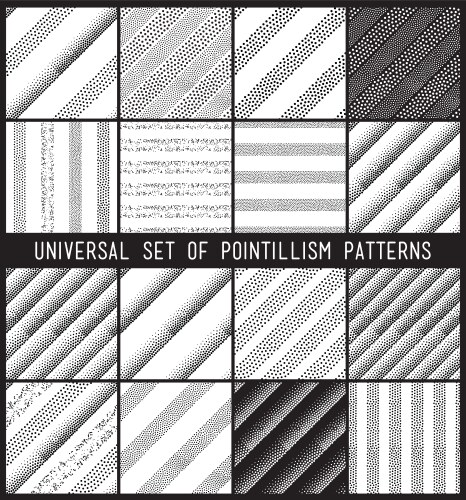 Set of seamless patterns repeating geometric Vector Image