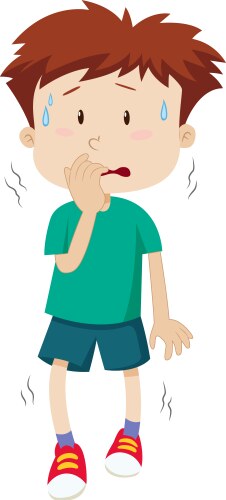 Young boy cartoon crying Royalty Free Vector Image