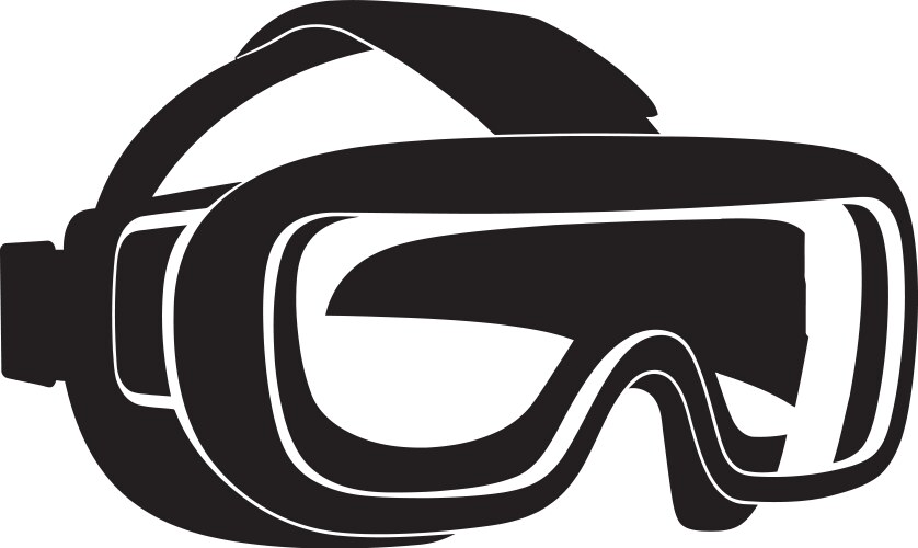 Pixel perception vr goggles icon emblem immersive Vector Image
