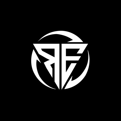 Re logo Vector Images & Graphics for Commercial Use | VectorStock