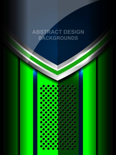 Abstract green metal background Royalty Free Vector Image