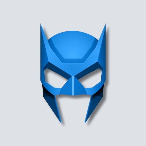 Super hero masks set Royalty Free Vector Image