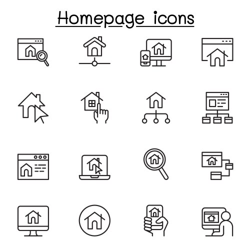 Computer application icon set Royalty Free Vector Image