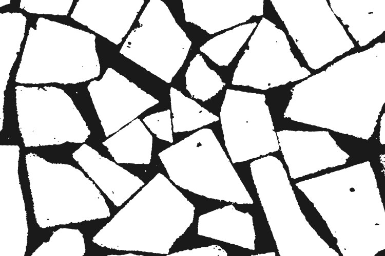 Stone masonry monochrome Royalty Free Vector Image