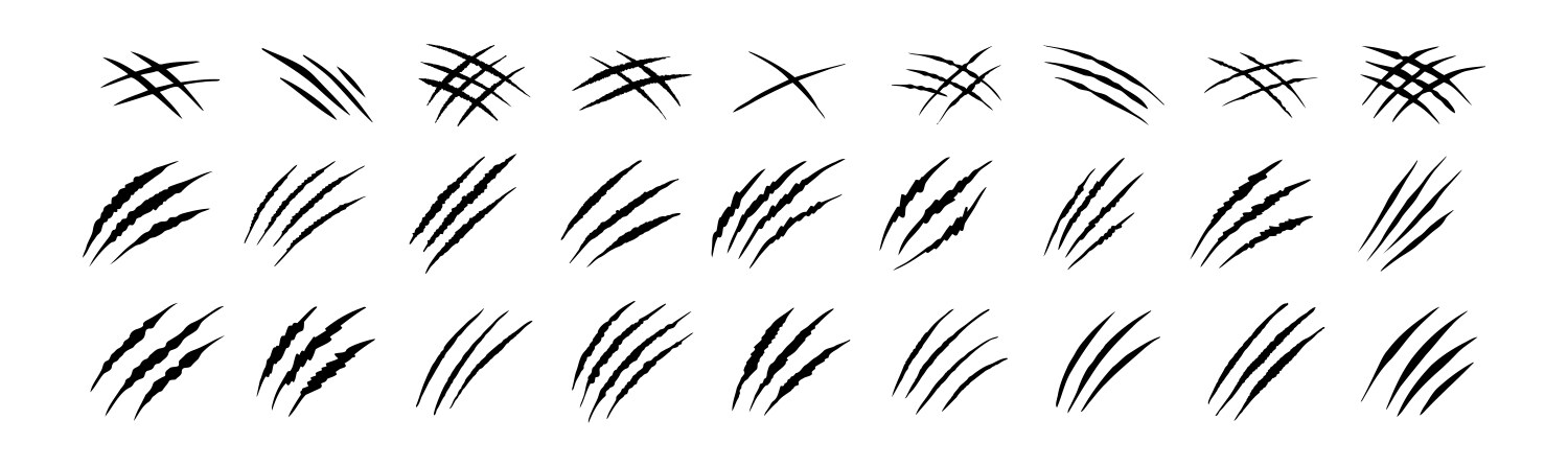 Claw Marks Vector Images (over 3,300)