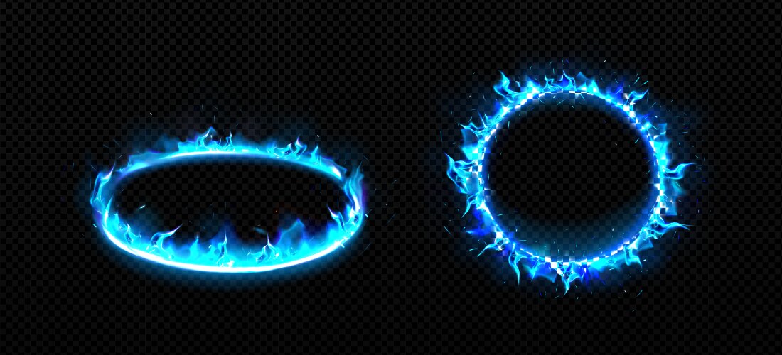 Blue Fire Borders Vector Images (over 1,200)