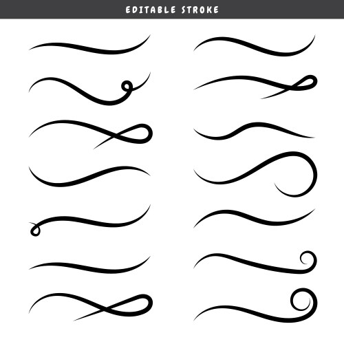 Calligraphic design elements Royalty Free Vector Image