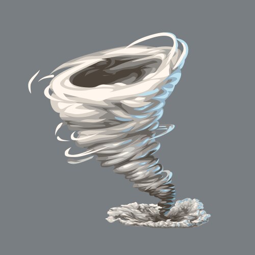Tornado cartoon collection Royalty Free Vector Image