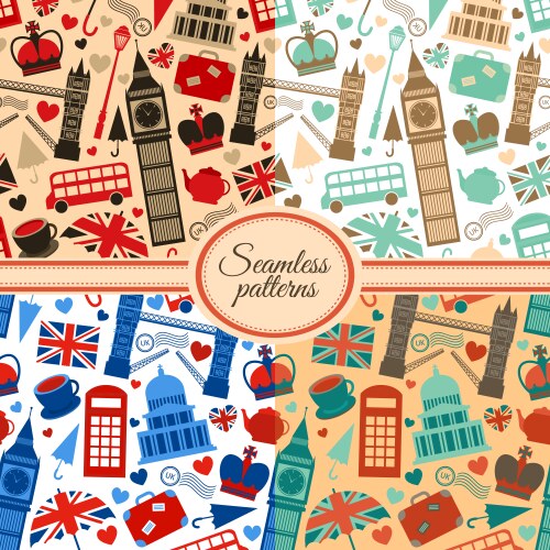 London seamless pattern Royalty Free Vector Image