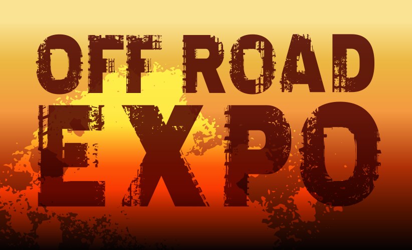Off Road Font Vector Images (over 420)