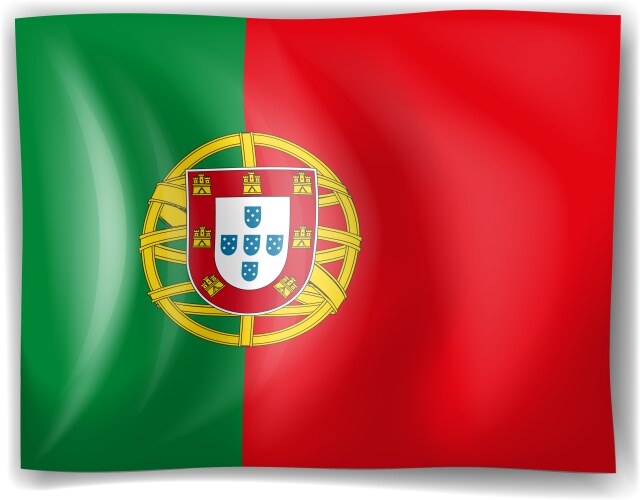 Portugal flag wavy Vector Images & Graphics for Commercial Use ...