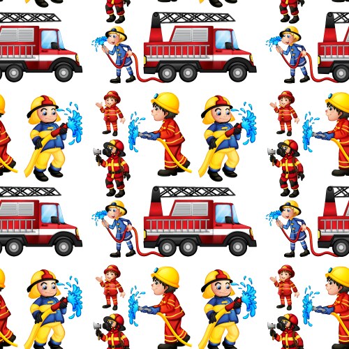 Firefighters Royalty Free Vector Image - VectorStock