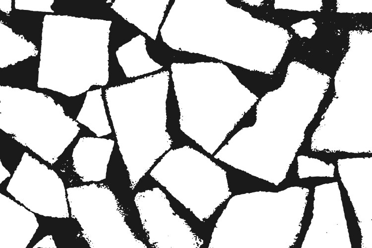 Stone masonry monochrome Royalty Free Vector Image