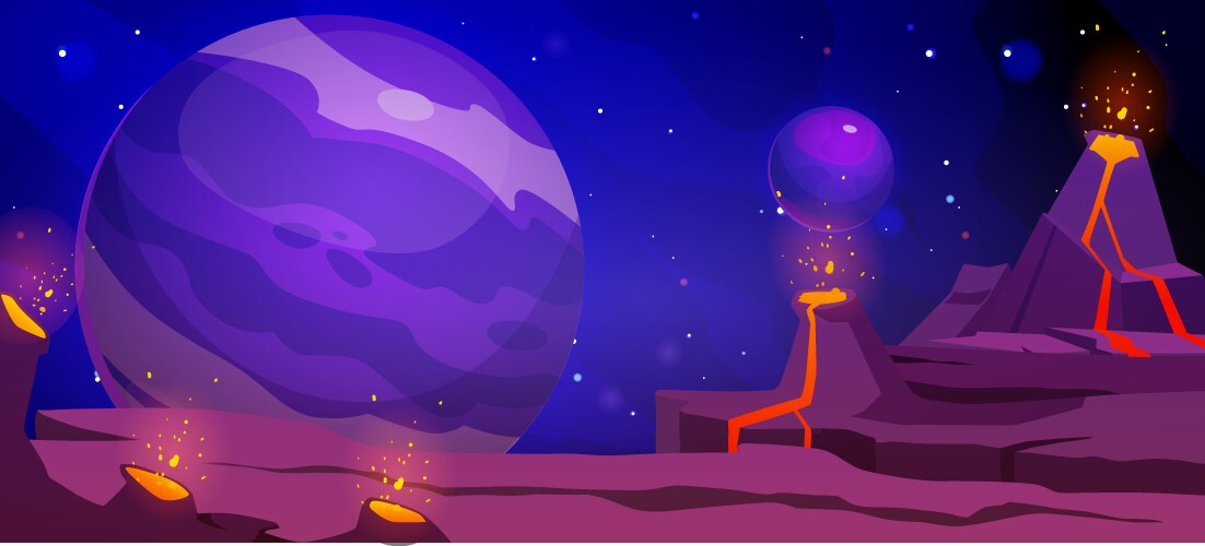 Volcano Game Background Vector Images (over 800)