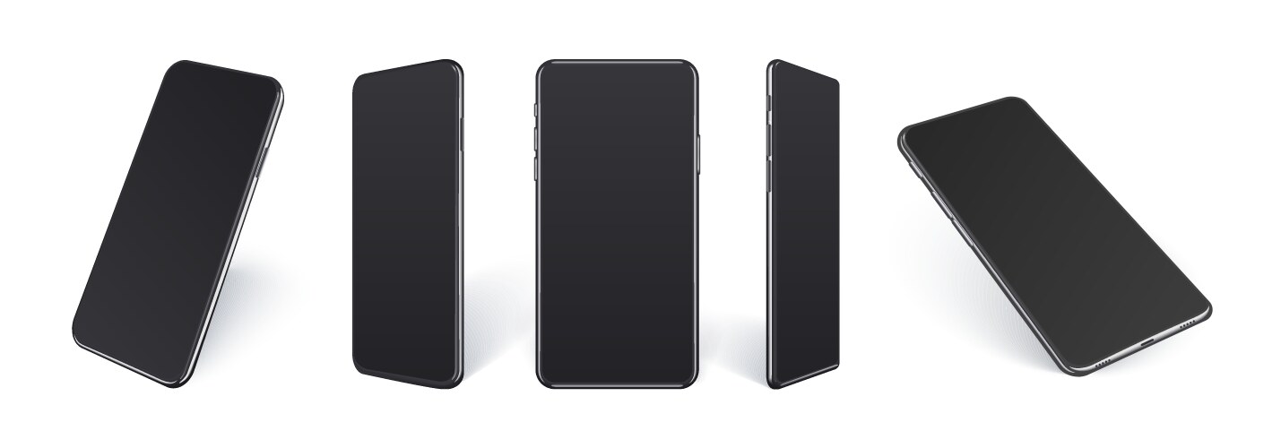 3d cubes in different perspective angles Vector Image