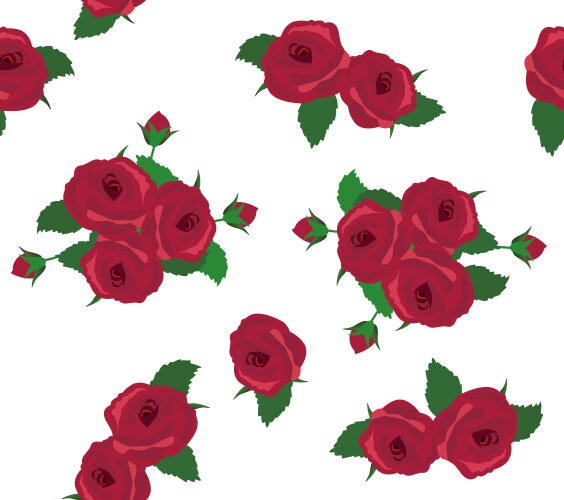 Set red rose Royalty Free Vector Image - VectorStock