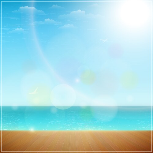 Background of sea shore Royalty Free Vector Image