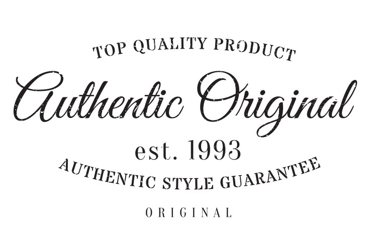 Collection of authentic labels Royalty Free Vector Image