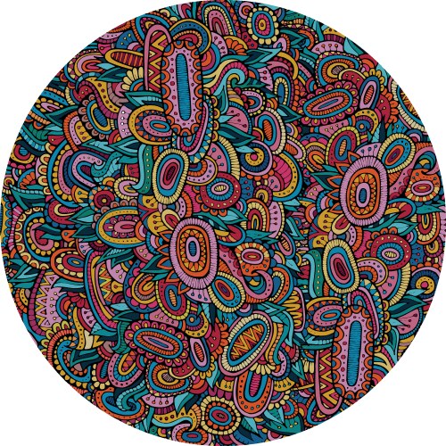 Ethnic various strips motifs in violet colors Vector Image