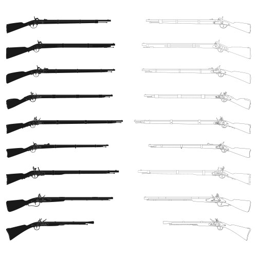 Vintage rifle Royalty Free Vector Image - VectorStock