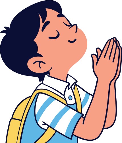 Students Praying Clip Art Cartoon Kids Praying: Over 8,348