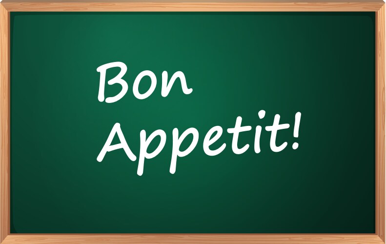 Bon appetit Royalty Free Vector Image - VectorStock