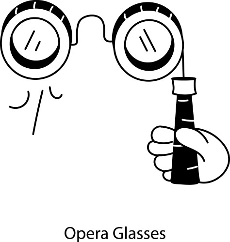 Opera Glasses Binoculars Vector Images (over 120)