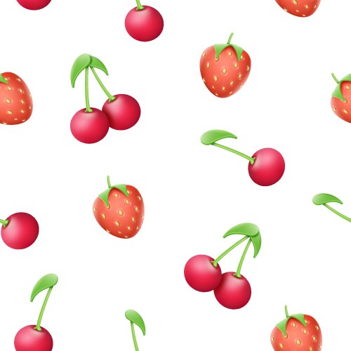 Cherry pattern Royalty Free Vector Image - VectorStock