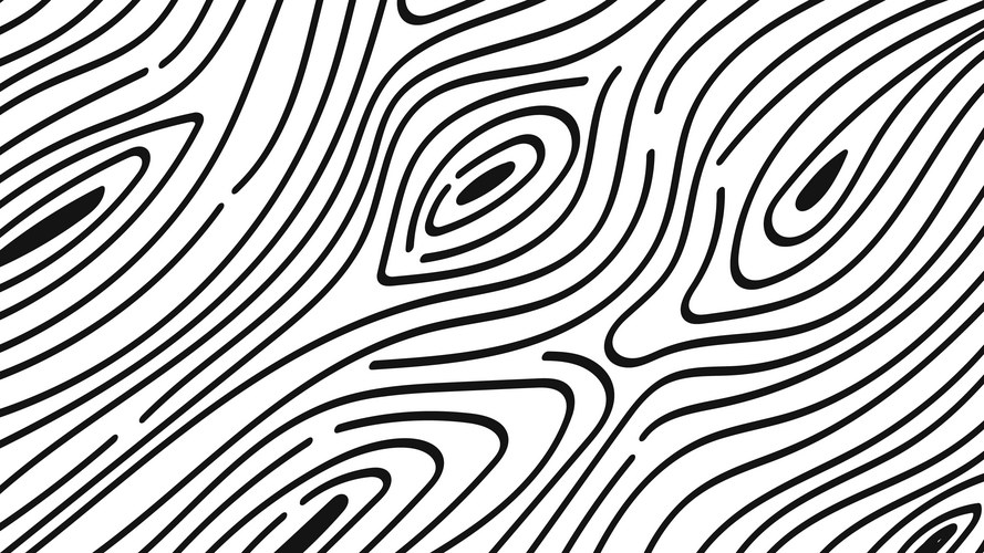 Simple Line Art Wood Grain Texture Background Royalty Free Vector