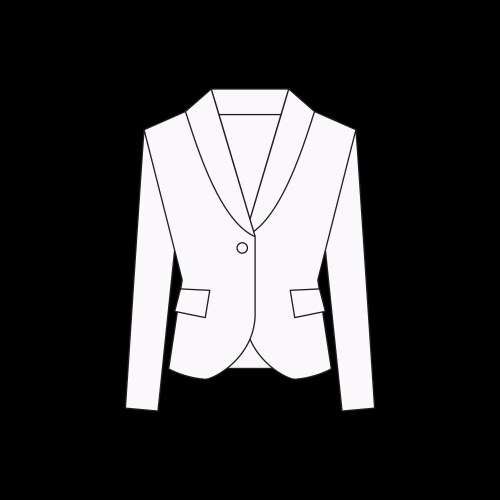 Set of a blazer pants and skirt Royalty Free Vector Image