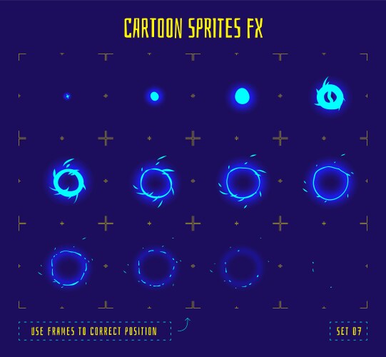 Bubble sprite animation Royalty Free Vector Image Bubble sprite animation Royalty Free Vector Image