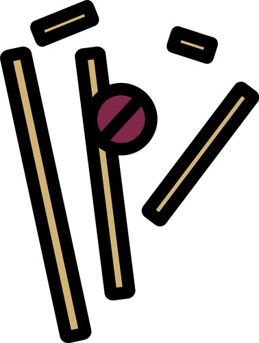Cricket wicket icon Royalty Free Vector Image - VectorStock