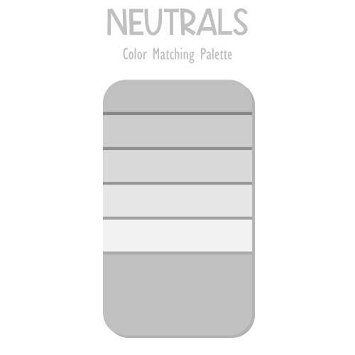 Cool neutral color palette Royalty Free Vector Image