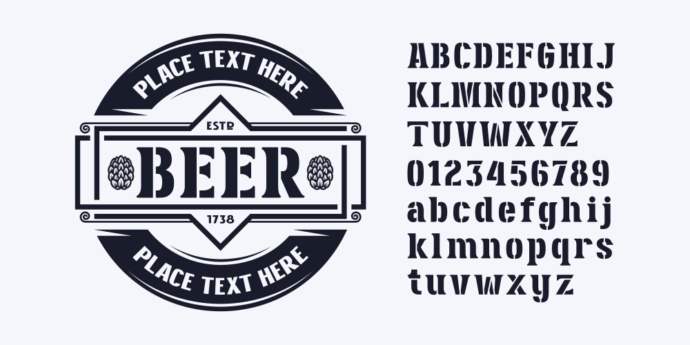 Number Plate Fonts Vector Images (over 860)
