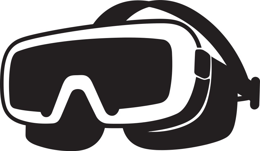 Futuristic focus logo for vr goggles virtual Vector Image