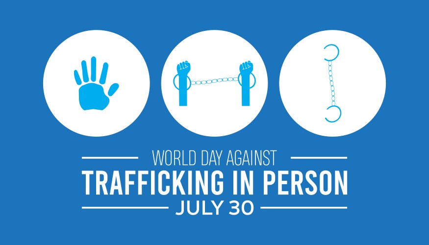 World day against trafficking in person Royalty Free Vector