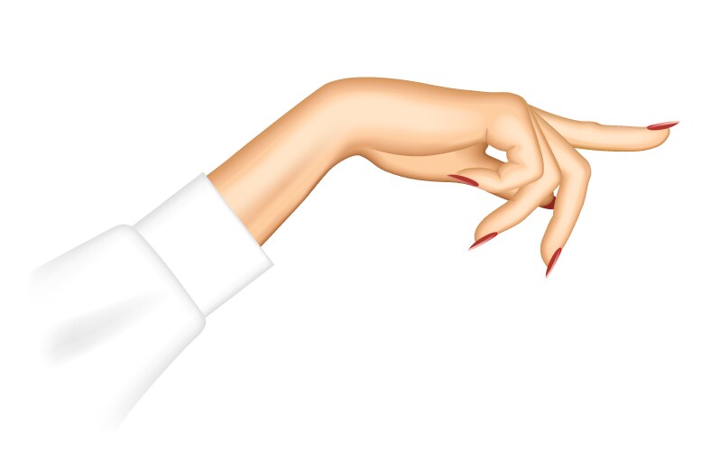 Pointing 2d isolated Royalty Free Vector Image