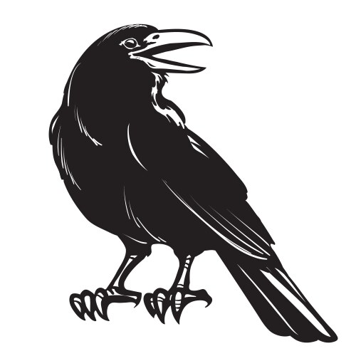 Crow Outline Vector Images (over 3,900)