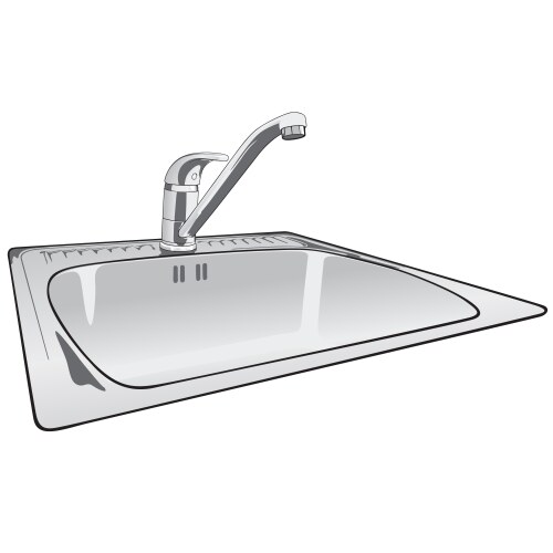 A kitchen sink Royalty Free Vector Image - VectorStock