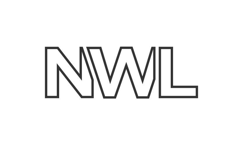 Fcw logo design template with strong and modern Vector Image