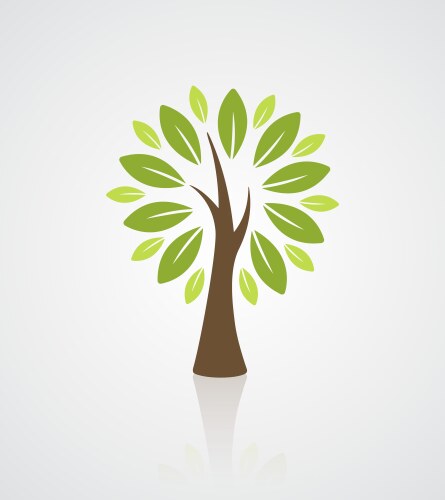India yoga leaf tree Royalty Free Vector Image