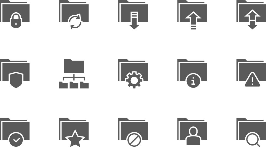 Document office icons Royalty Free Vector Image