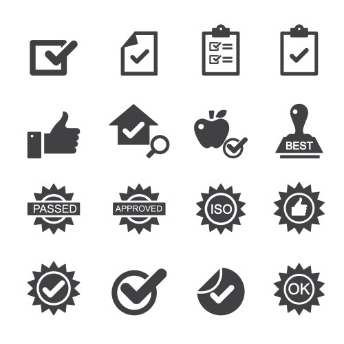 Project management icons bundle Royalty Free Vector Image
