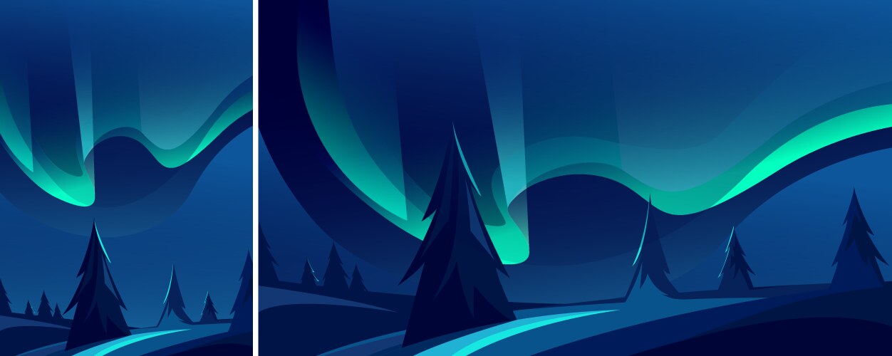 Northern Lights Vector Images (over 3,400)