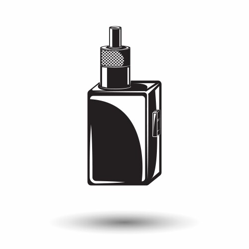 Monochrome vape sign Royalty Free Vector Image